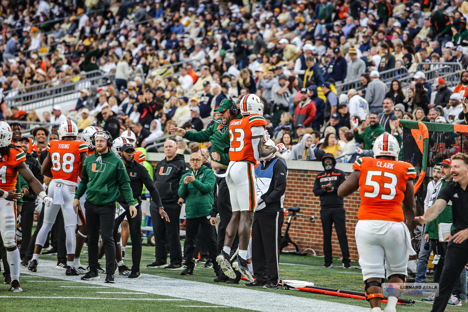 Miami Hurricanes vs Georgia Tech Yellow Jackets - Gameday Gallery - SkyBoat