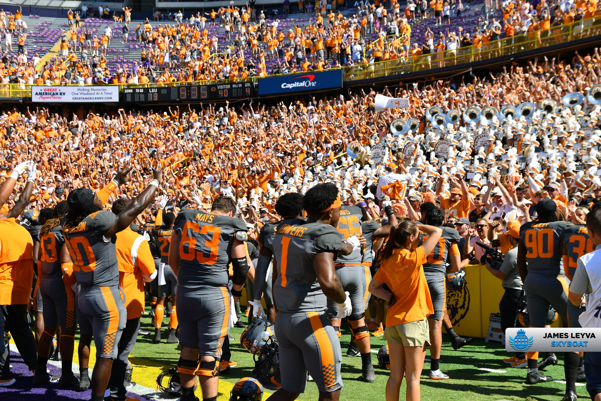 Tennessee Volunteers vs LSU Tigers - Gameday Gallery - SkyBoat